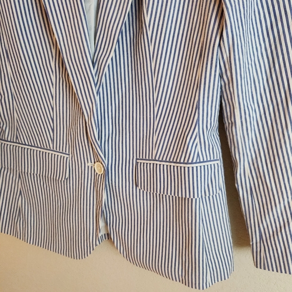 Banana Republic | Jackets & Coats | Banana Republic Seersucker Striped Preppy Nautical Derby ...